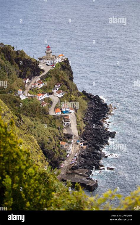 Portugal Azores Sao Miguel Island Nordeste Lighthouse Farol Do