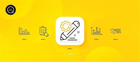 설문조사 결과 프로젝트 편집 및 교육 최소 줄 아이콘 웹 응용 프로그램의 경우 인쇄합니다 벡터 0명에 대한 스톡 벡터 아트 및