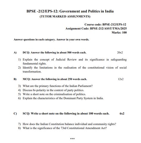 bpse 212 eps 012 ignou solved assignments 2024 25 english pdf