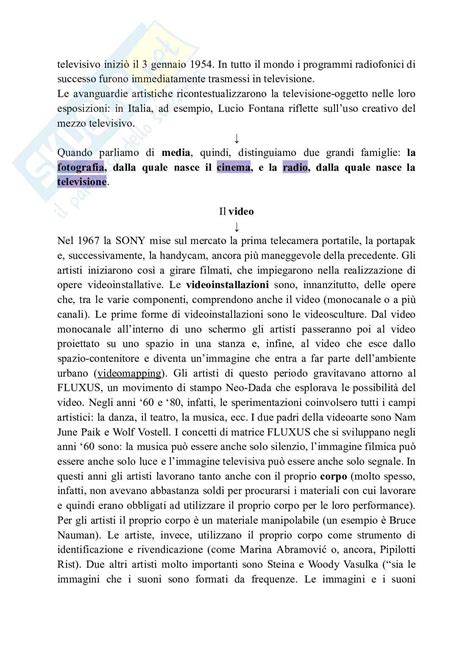 Appunti Riassuntivi Per Lesame Di Storia Della Radio Della Tv E Delle