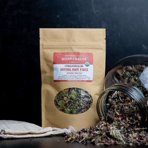 Organic Hair Tea Herbal Rinse Chagrin Valley Soap And Salve