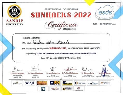 Hackathon Sandipfoundation Coding Nandan Nikwade