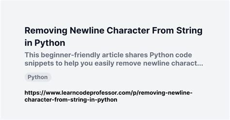 Python String Remove Newline Imaginative Minds