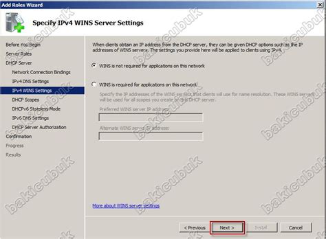 windows server 2008 r2 dhcp server kurulumu baki Çubuk