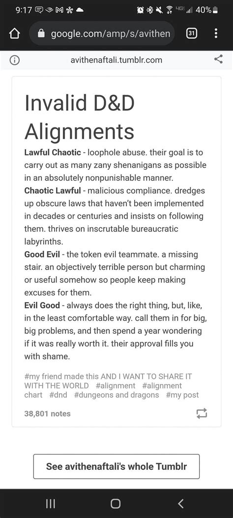 Invalid Alignments They Clearly Havent Tried Dungeons And Daddies Ns Rdungeonsanddaddies