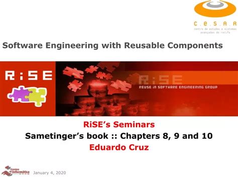Ppt Software Engineering With Reusable Components Powerpoint Presentation Id9505345