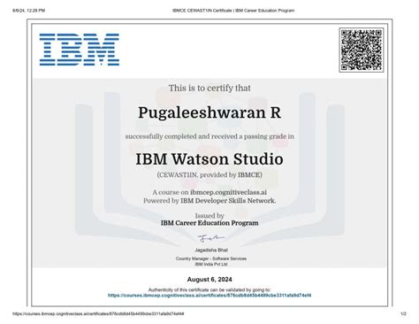 Pugaleeshwaran R On Linkedin Ibm