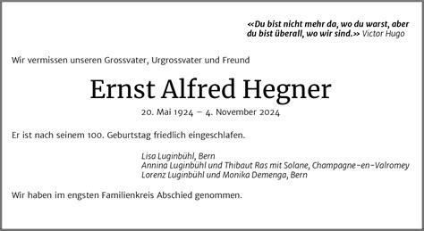 Ernst Alfred Hegner Hommages