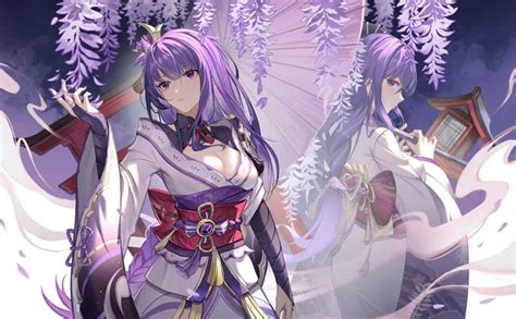 Sweet Sisters Raiden Shogun Makoto Genshin Impact K Wallpaper Download