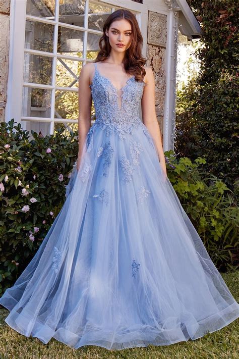 Blue Andrea And Leo A1417 Long Formal A Line Lace Prom Dress For 2980