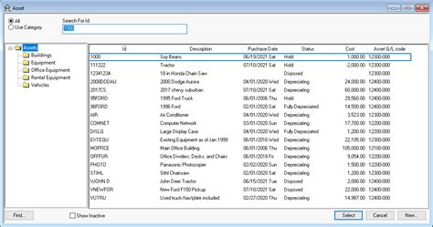 Adding Fixed Assets