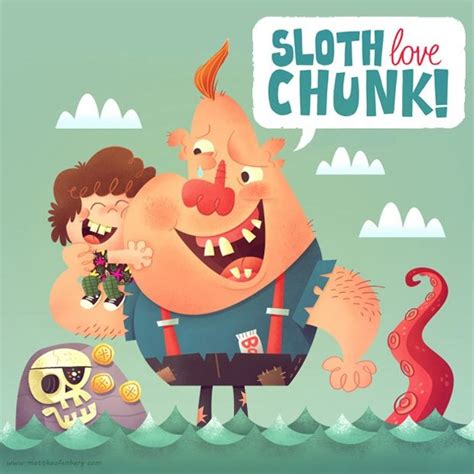 Awesome Goonies Drawing Sloth And Chunk