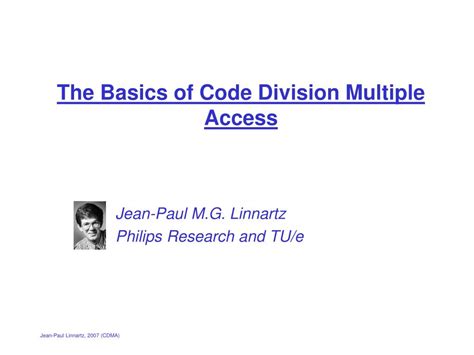 PPT The Basics Of Code Division Multiple Access PowerPoint Presentation ID