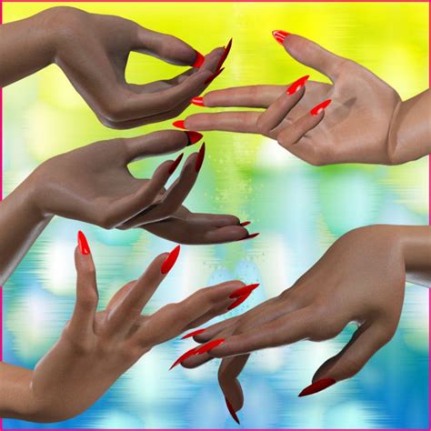 Z Handy And Sassy Hand Collection For V4 G2fv6 3d Models For Poser