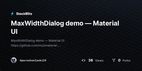 Maxwidthdialog Demo Material Ui Stackblitz