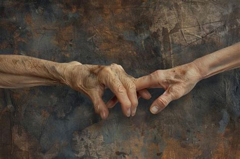 Premium Photo Describe The Couples Intertwined Fingers Weathered