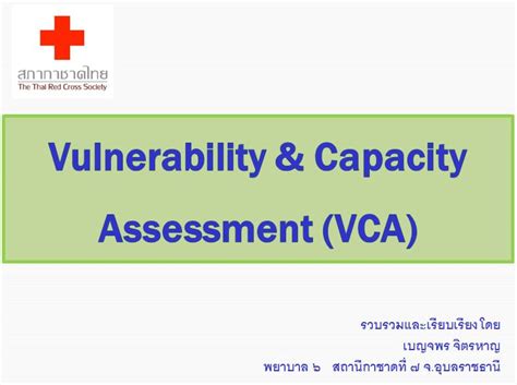 Vulnerable And Capacity Assessment Vca [thai] Resilience Library