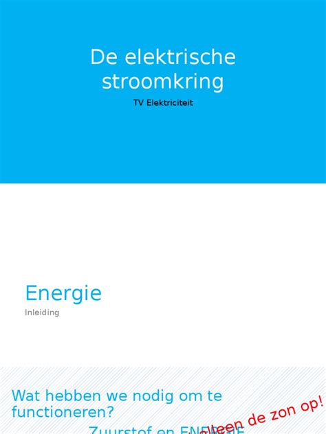 01 De Elektrische Stroomkring Pdf