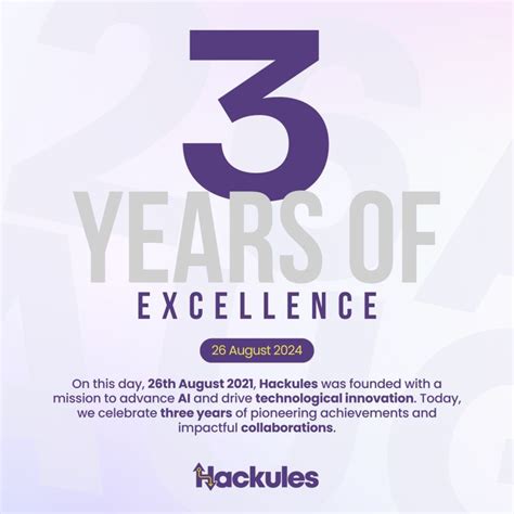 Hackules Inc On Linkedin Today We Celebrate 3 Years Of Hackules