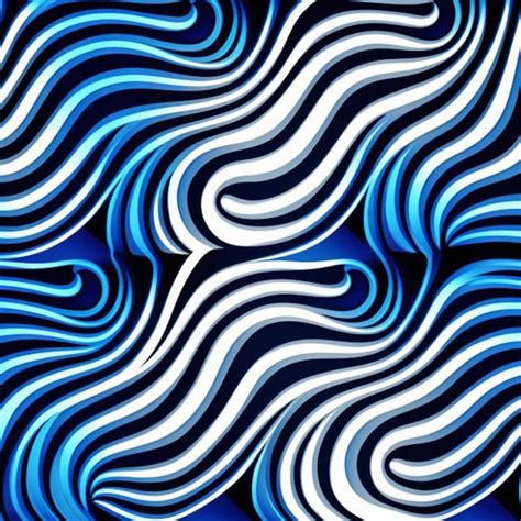 Premium Photo Wave Pattern Blue And White