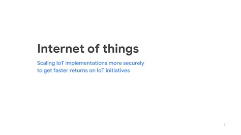 How To Scale For IoT PPTX