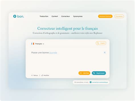 French Spelling Corrector Website By Hind Ali On Dribbble