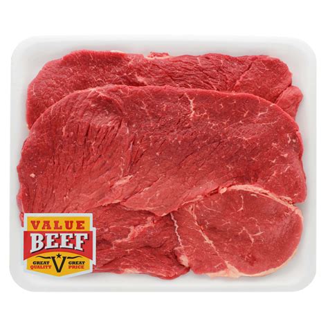 H E B Beef Round Steak Boneless Value Beef Value Pack Shop Beef At H E B