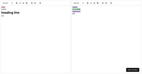 Quill Diff View Codesandbox