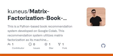 Github Kuneus Matrix Factorization Book Recommendation System This