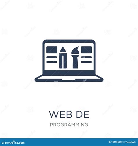 Web Design Icon Trendy Flat Vector Web Design Icon On White Background From Programming