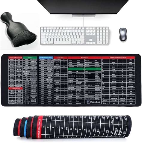 Office Anti Slip Keyboard Pad With Software Shortcut Keys Pattern Shopztop