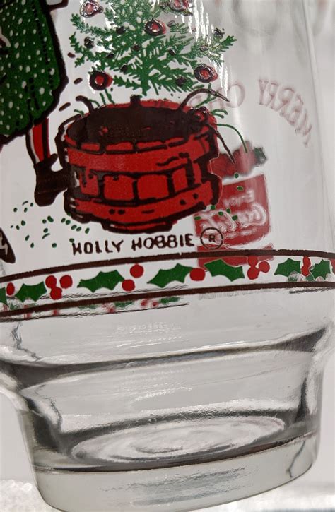 Vintage Coca Cola Holly Hobbie Four Different Beverage Glasses