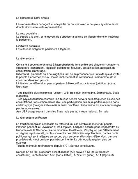 Résumé Sur Les Principes Fondamentaux Du Droit Constitutionnel 2