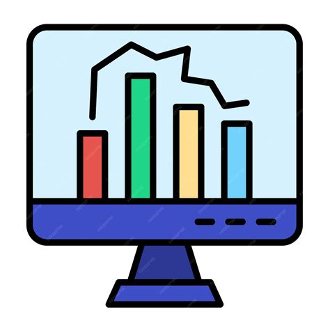 Premium Vector Monitoring Analytics Flat Illustration