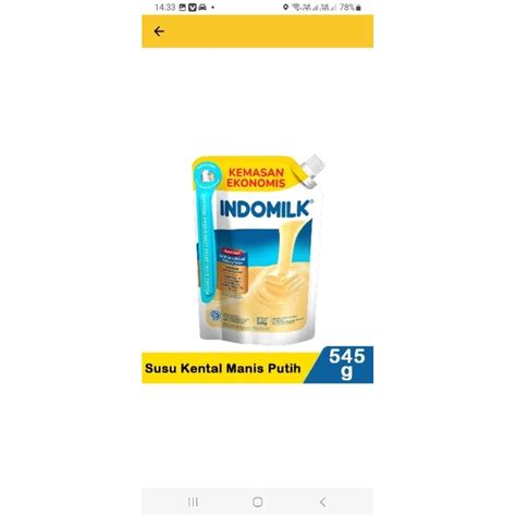 Jual INDOMILK Krimer Kental Manis Putih G Shopee Indonesia