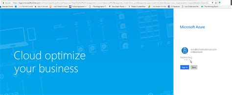 redirection how can i prevent microsoft online login portal from
