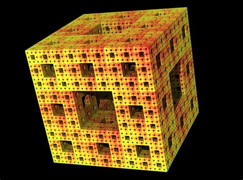 Menger Sponge 3d Fractal Real Menger Sponge 3d Fractal Th Flickr