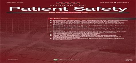 Journal Of Patient Safety