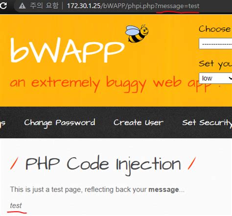 Bwapp Injection Php Code Injection