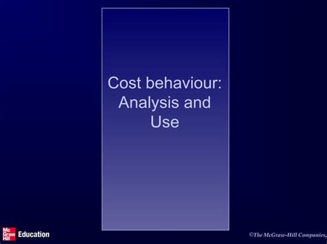 Cost Behavior Analysis Ppt