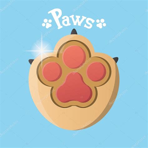 Pata De Cão Ilustração Vetorial Vetor De ©illustratiostock 116808578