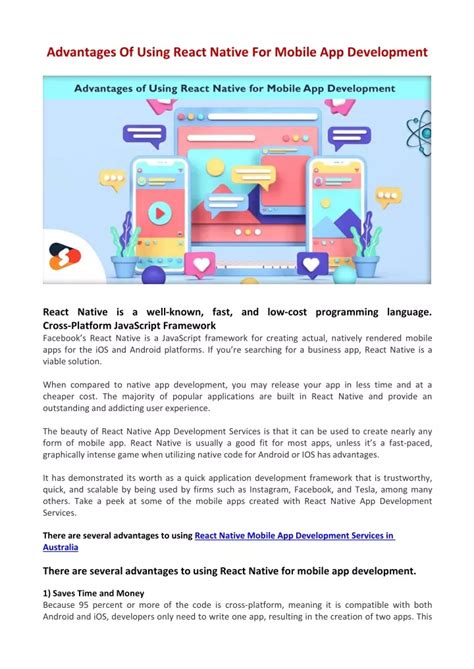 Ppt Advantages Of Using React Native For Mobile App Development