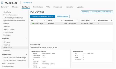 Hd Graphics 530 Pass Through In Esxi 70 Personal Blog About Virtualization And All Things It