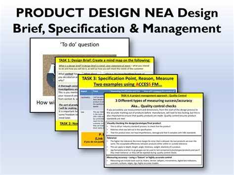 2021 Aqa Product Design Nea Brief And Spec Teaching Resources