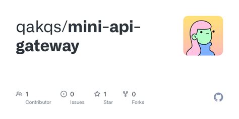 Github Qakqsmini Api Gateway