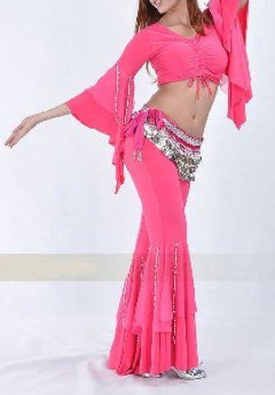 Metallic Chiffon Pc Costume Set Belly Dance Digs