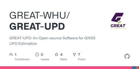 GitHub GREAT WHU GREAT UPD GREAT UPD An Open Source Software For GNSS UPD Estimation