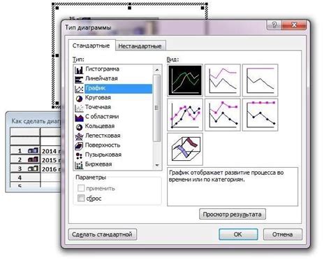 Как в ворде сделать график и построить диаграмму Байон
