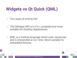 So I Downloaded Qt Now What PPT