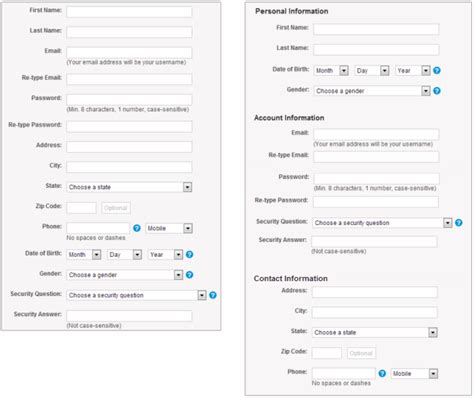 Form Design Best Practices Structure Inputs And Labels Adobe Xd Ideas